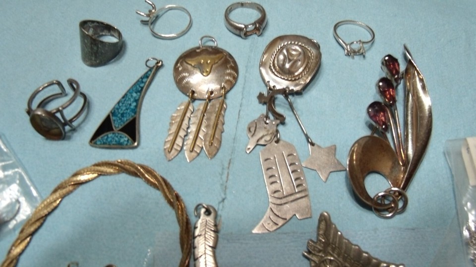 LOT Vintage Sterling Silver Jewelry 112 Grams For Wear or Scrap; incl ...