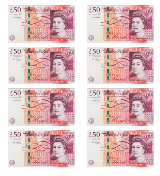 Edible British Pound Money Cupcake Toppers – GBP Notes Icing/Wafer ...