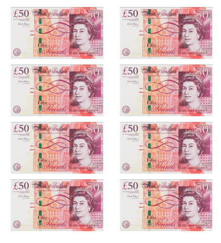Edible money British Pounds cupcake topper GBP banknote high quality ...