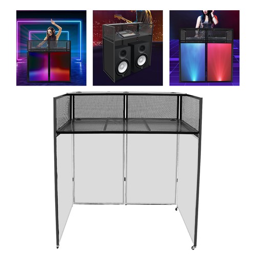 DJ Display Stand DJ Event Booth Facade Portable DJ Facade Booth Table ...