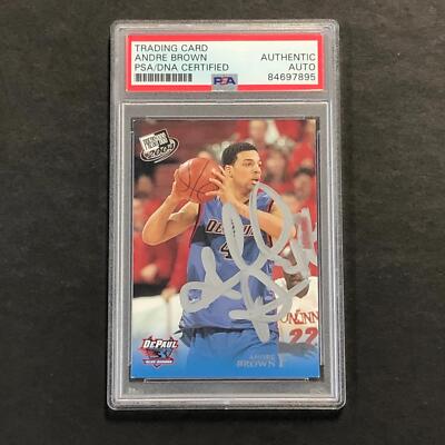 2004 PressPass #4 Andre Brown Signed Card AUTO PSA Slabbed DePaul | eBay
