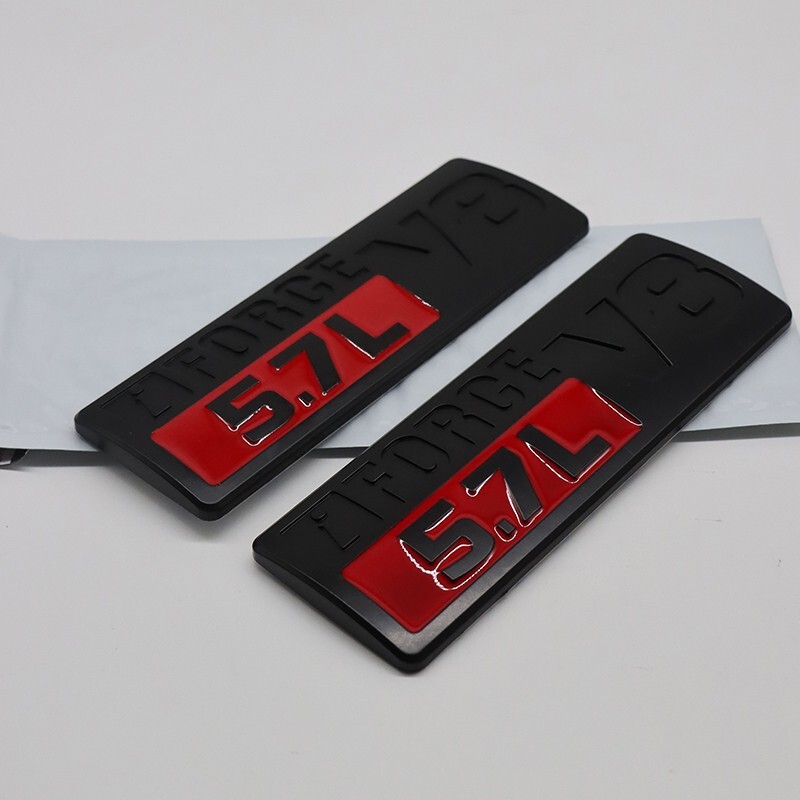 New Badge For TUNDRA SR5 Limited IFORCE 5.7L V8 Red Black Painted ...
