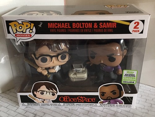 The Office Funko Pop Space Michael Bolton & Samir 2 PK 2019 ECCC ...