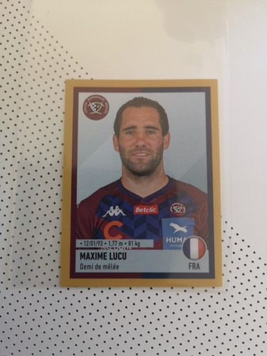Maxime Lucu Ubb Sticker Panini Rugby 2021 2022 Top 14 #255 | eBay