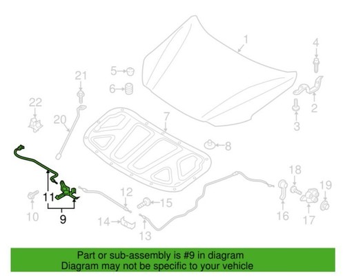 OEM 81130-F2500 Latch Assembly Hood Fedex 6th Gen for Hyundai Elantra ...