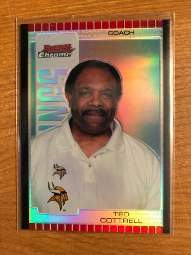 2005 Bowman Chrome Refractor Ted Cottrell Minnesota Vikings 46/50 | eBay
