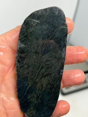 Black Washington state Jade slab Cabbing Lapidary Carving Chakra Reiki ...