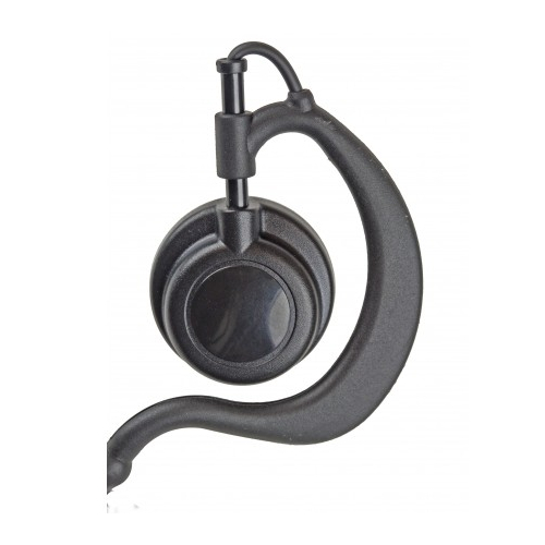 1-Wire Earhook Large Speaker Inline PTT for Kenwood 2-Pin Series ...