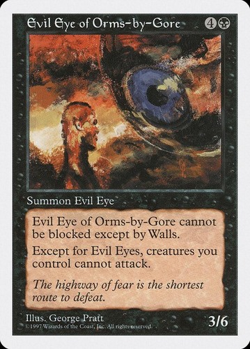 Evil Eye of Orms-by-Gore [Fifth Edition] Moderately Played | eBay