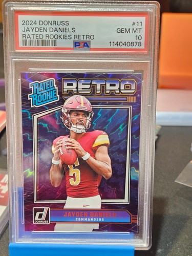 2024 PANINI DONRUSS RATED ROOKIES RETRO #11 JAYDEN DANIELS ROOKIE RC ...