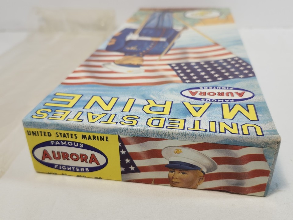 Vtg Aurora Famous Fighters Kit #412 United States Marine c.1957 NIB | eBay