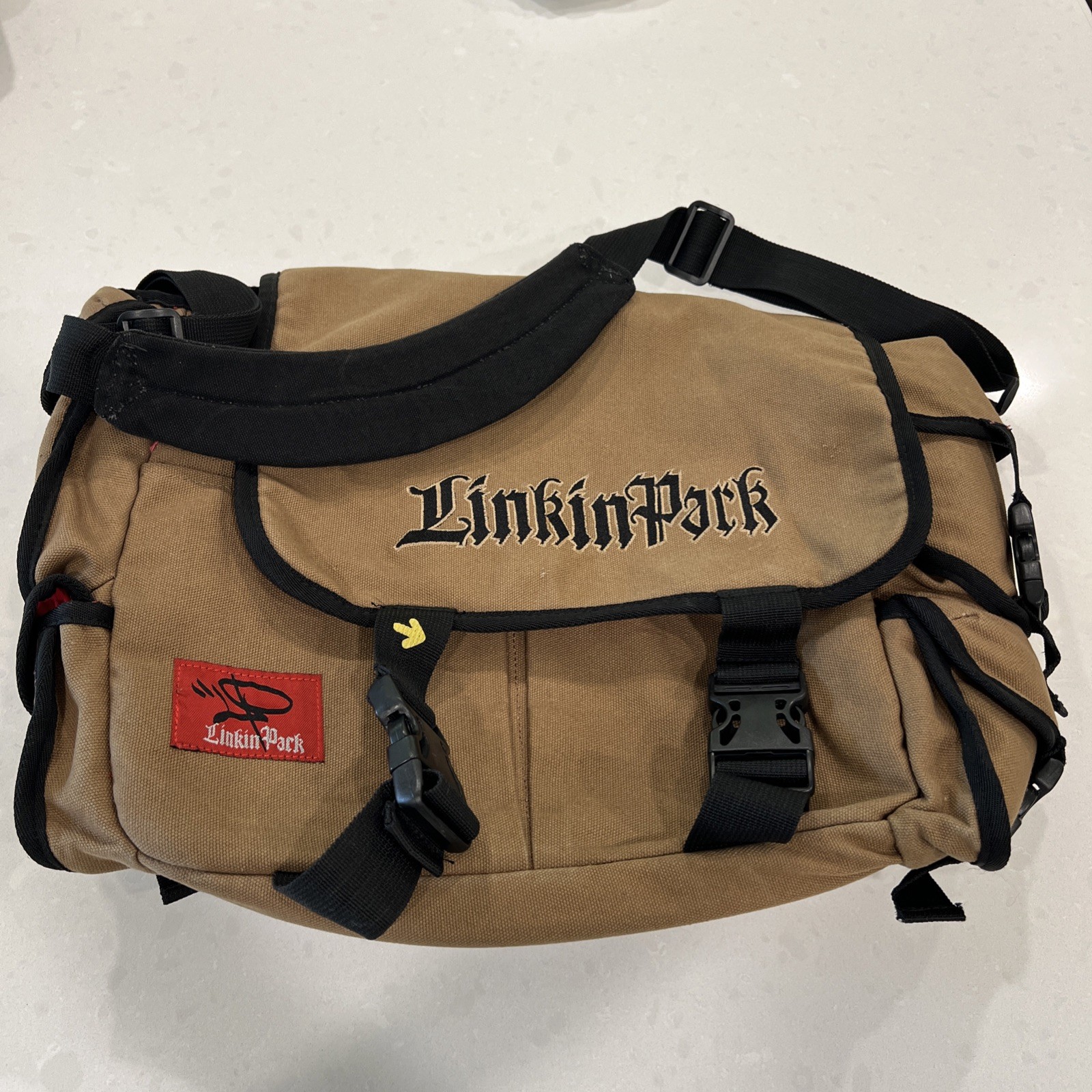 Linkin Park brown Crossbody Bag, Heavy Duty Canvas Ba… - Gem