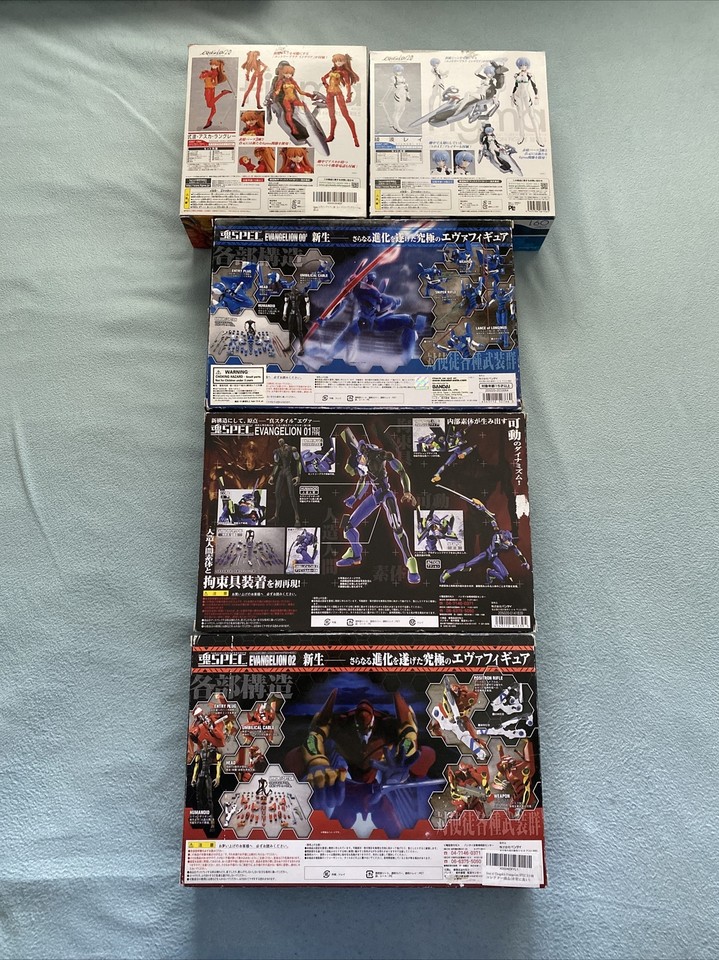 Bandai Figma Good Smile Co. Evangelion Asuka Rei EVA 00 01 02 Figuarts ...