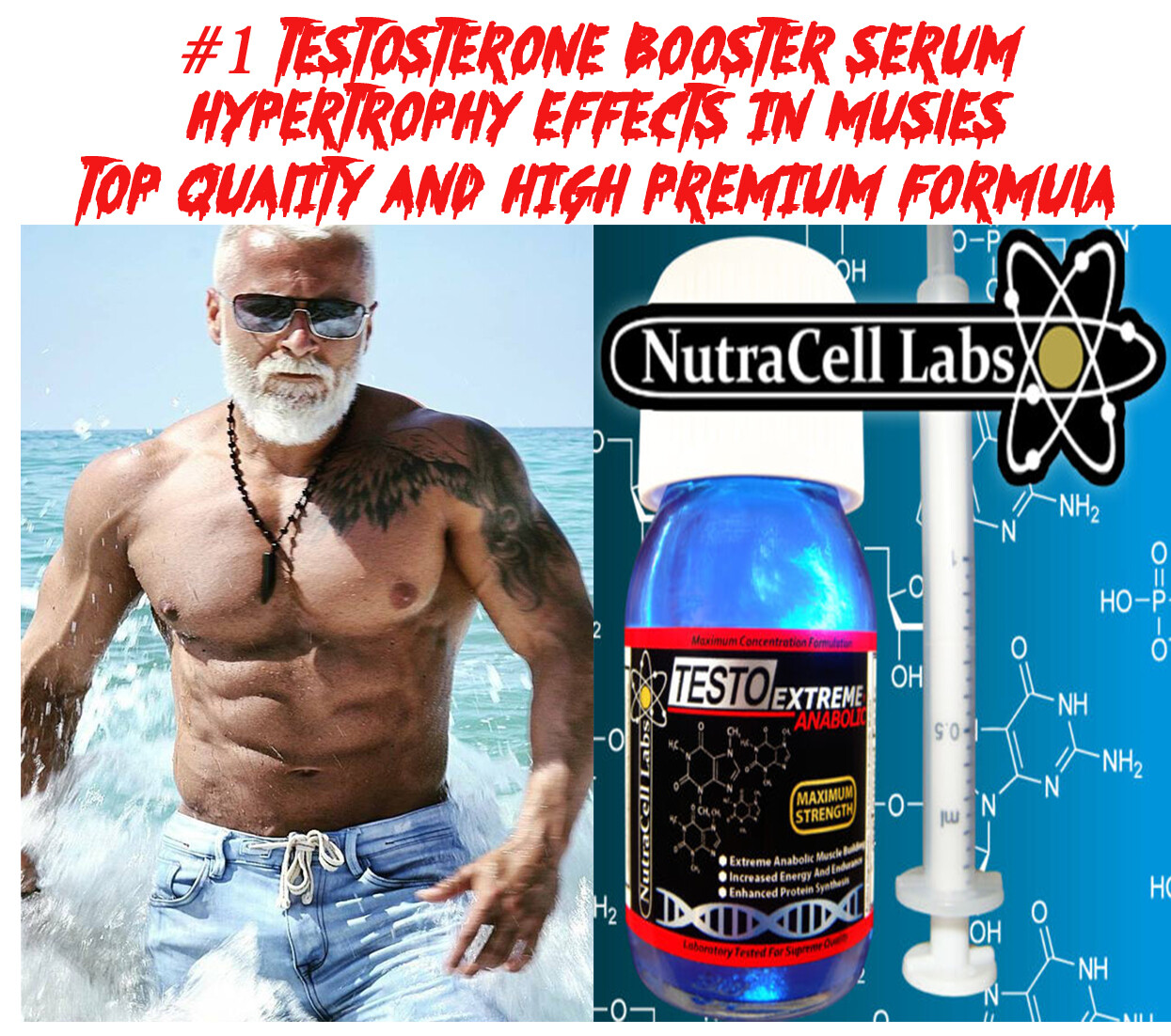 ZERUM- EXTREME TEST booster strength Hypertrophy Testosterone Booster ...