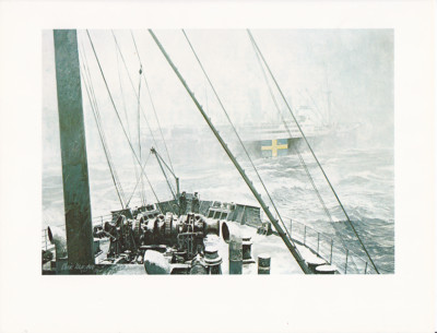 1976 Marine Color Plate "Rendezvous South Atlantic" Chris Mayger WAR ...