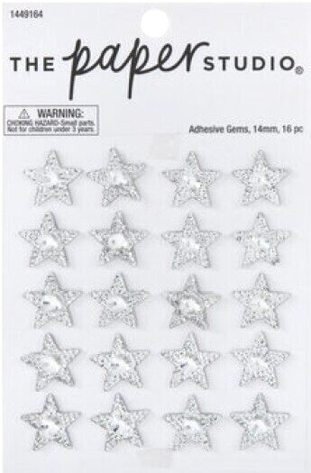Stars Bling Gems Silver Clear MVP A+ Dance Star Paper Studio Stickers ...