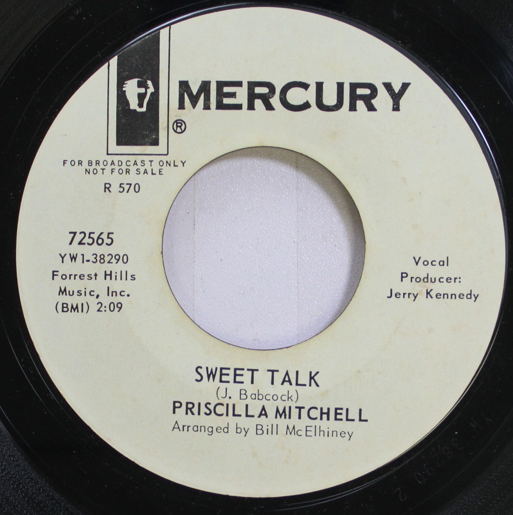 Country Promo 45 Priscilla Mitchell - Sweet Talk / Almost Everything A Lonely Gr | eBay