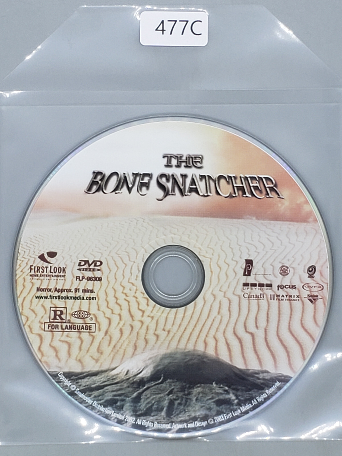 The Bone Snatcher (DVD, 2003) Disc Only No Tracking 687797963093| eBay