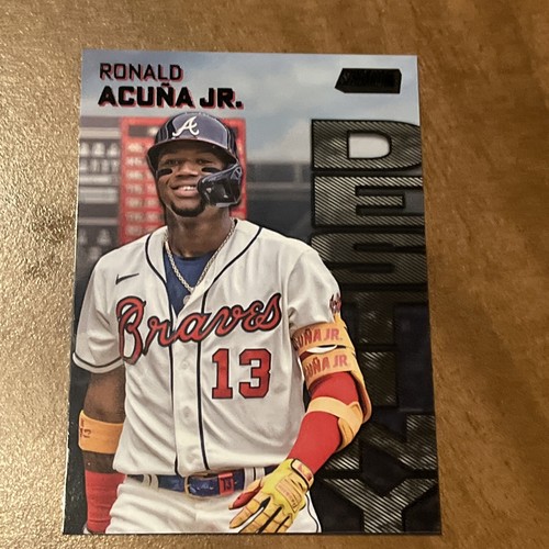 ronald acuna jr. stadium club destiny black /99 | eBay