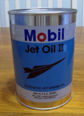 Mobil Jet Oil II Clear MIL-PRF-23699G Spec Turbine Engine Lubricating ...