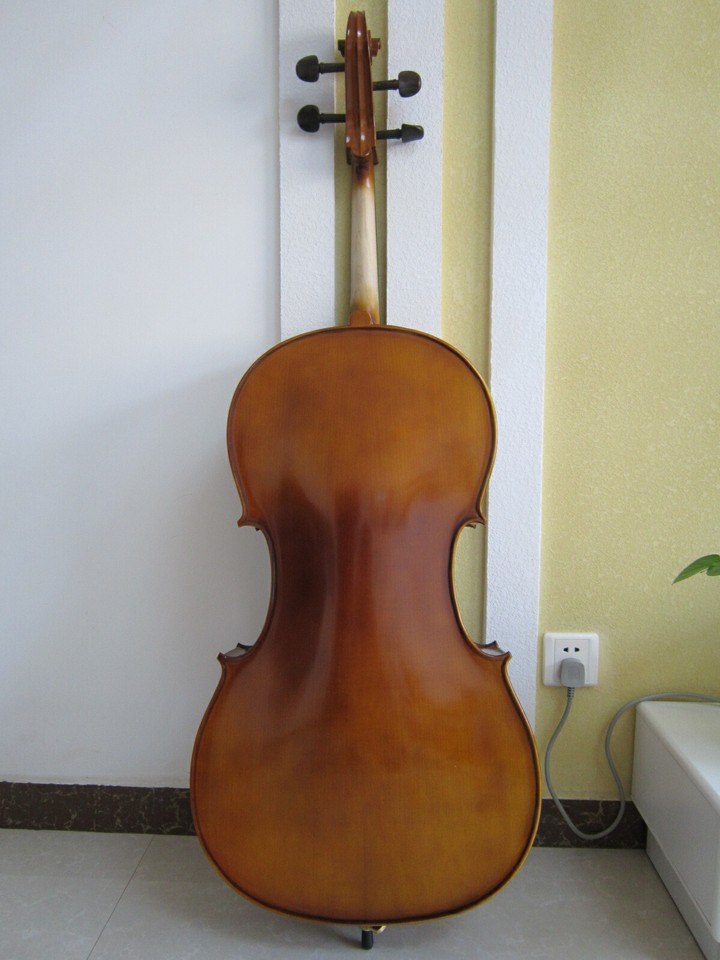 New 4/4 Cello Full Size Maple Spruce Hand made Cello Ebony Fittings ...