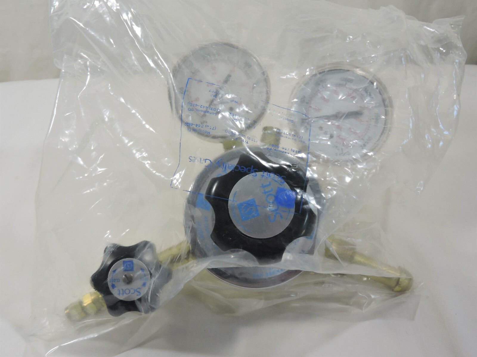Scott Regulator 18A Specialty Gases Gas Pressure Regulator 0-60 psi 0 ...