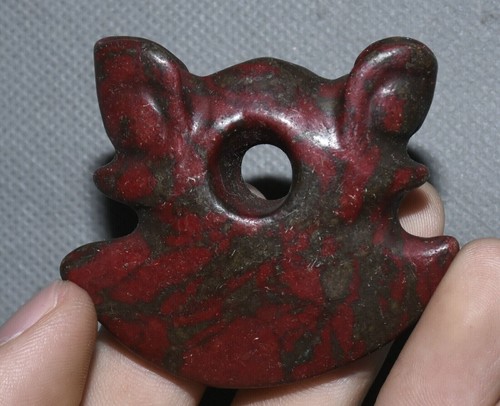 2.3'' Hongshan Culture Turquoise Carved Double Yu Pig Dragon Axe ...