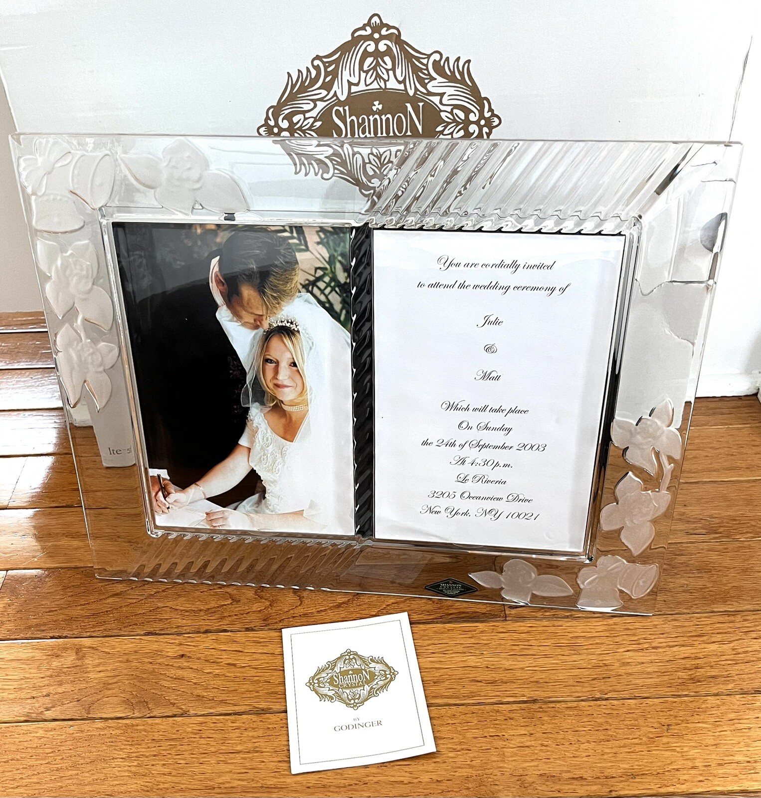 NEW Shannon Godinger Crystal Picture Frame 5" x 7" Photo Ireland ...