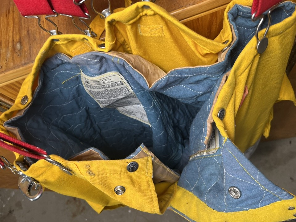 Firefighter Morning Pride Turnout Bunker Pants Suspenders 42x29 Yellow ...