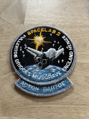 US NASA Space SHUTTLE Program Patch SPACELAB 2 ACTON BARTOE FULLERTON ...