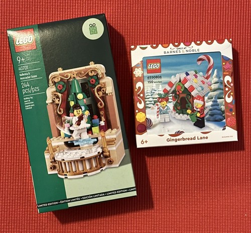 LEGO 40701 Ballerina & Nutcracker Scene + 6550806 Gingerbread Lane NEW ...