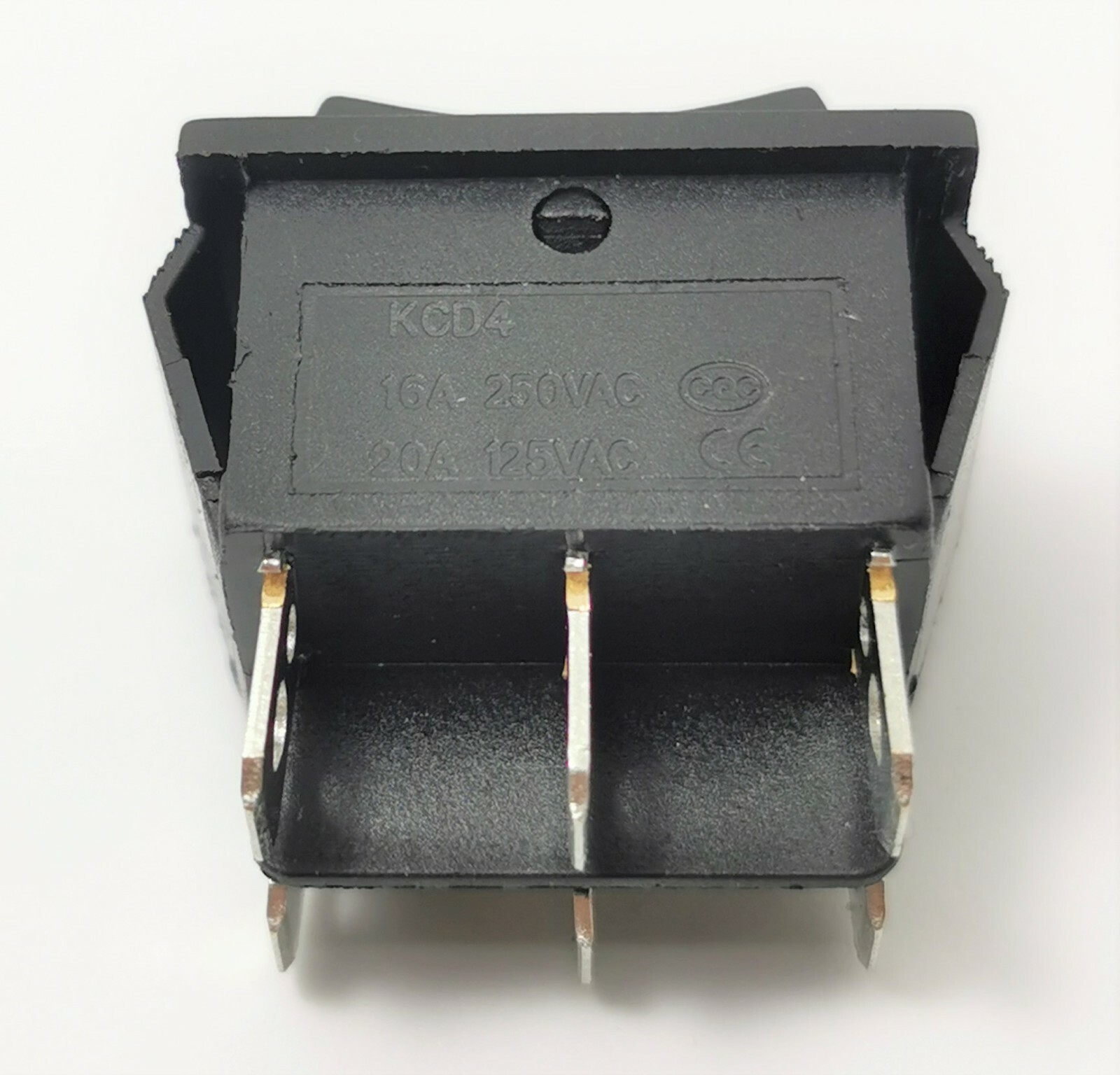 2x WIPP TASTER WECHSEL SCHALTER ECKIG KCD4 2 POLIG 6 PIN 230V 12V 16A ...