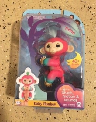 WowWee AUTHENTIC Fingerlings 2Tone Monkey Melon Bubblegum Pink ...