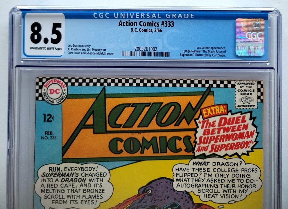 Action Comics #333 Lex Luther appearance DC Comics 1966 CGC 8.5 | eBay