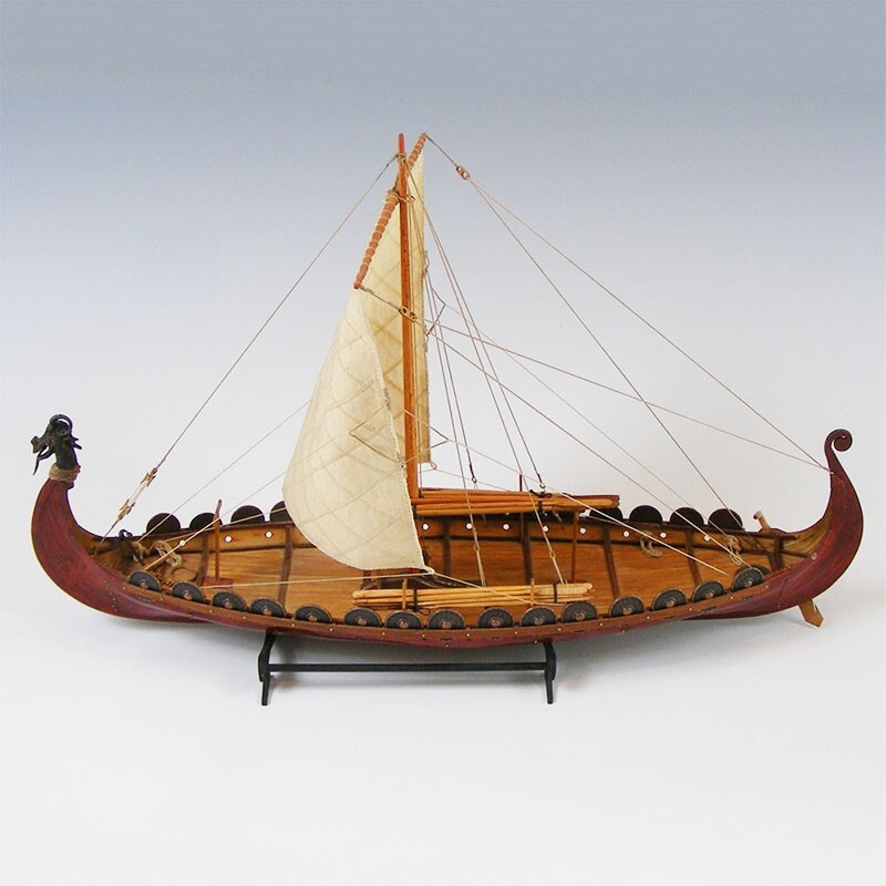 1:50 Viking Ship Wooden Scale Sailing Boat Wood Scale Ship Assembly ...