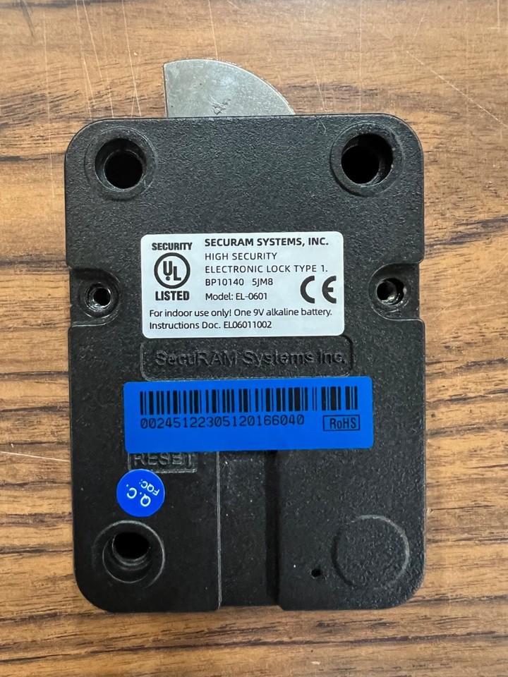 SecuRam Safelogic Basic Electronic Lock & Keypad SET - Swingbolt ...