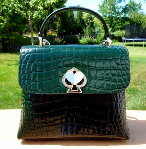 Kate Spade Green Croc Pursed | semashow.com