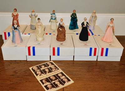 LOT 10 Great American Women Figurine Historical Society Porcelain Half ...