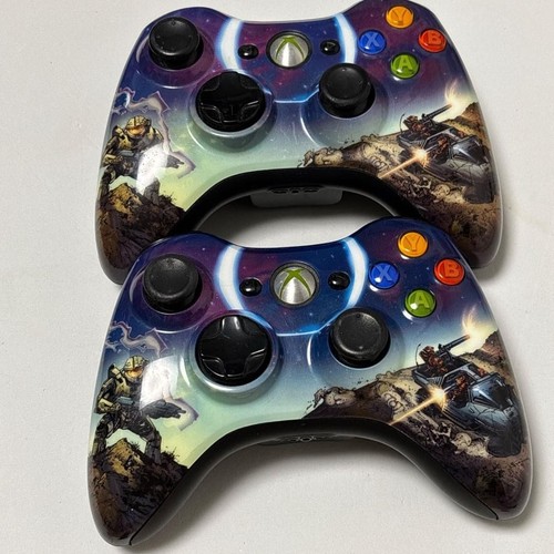 Rare Xbox 360 Wireless Controller Set Halo 3 Limited Edition Authentic ...