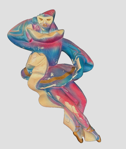 MCM Harlequin Court Jester Ballet Dancer Miller Studio Chalkware Wall ...