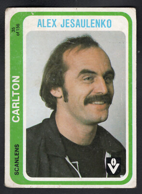 1979 VFL AFL SCANLENS CARD - 35 Alex JESAULENKO (CARLTON) CAPT ...