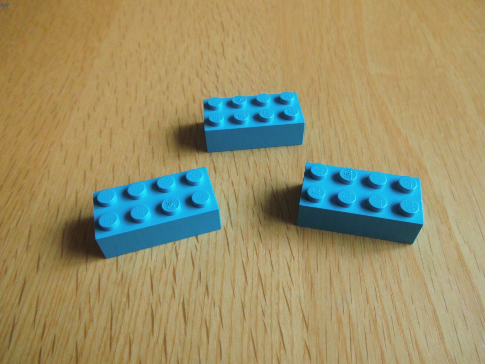 Lego 3 x 3001 Brick 2 x 4 Teal (Dark Turquoise) (4143667 6249422) | eBay UK