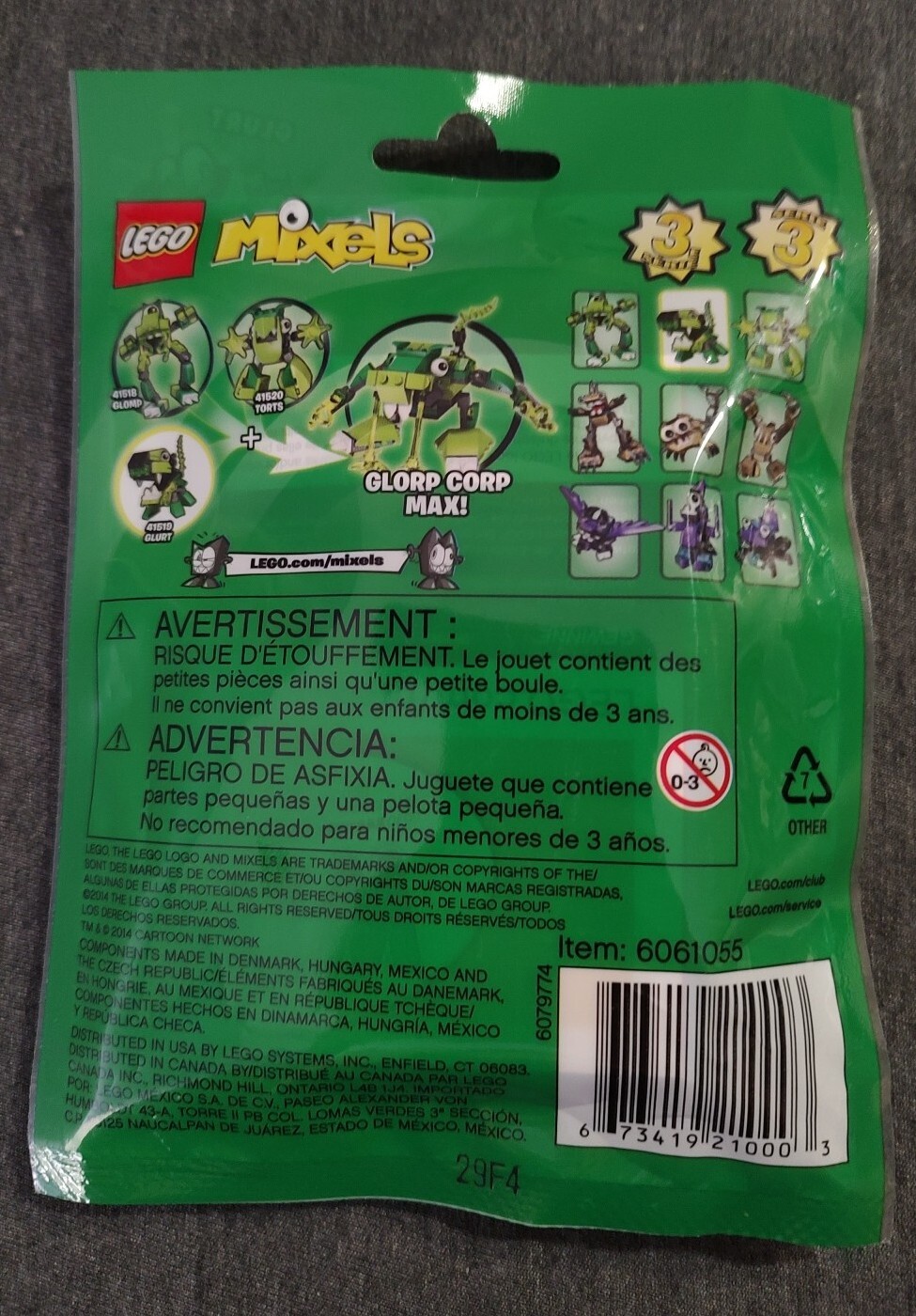 NEW LEGO Mixels Series 3 GLURT Set #41519 Cartoon Network 673419210003 ...