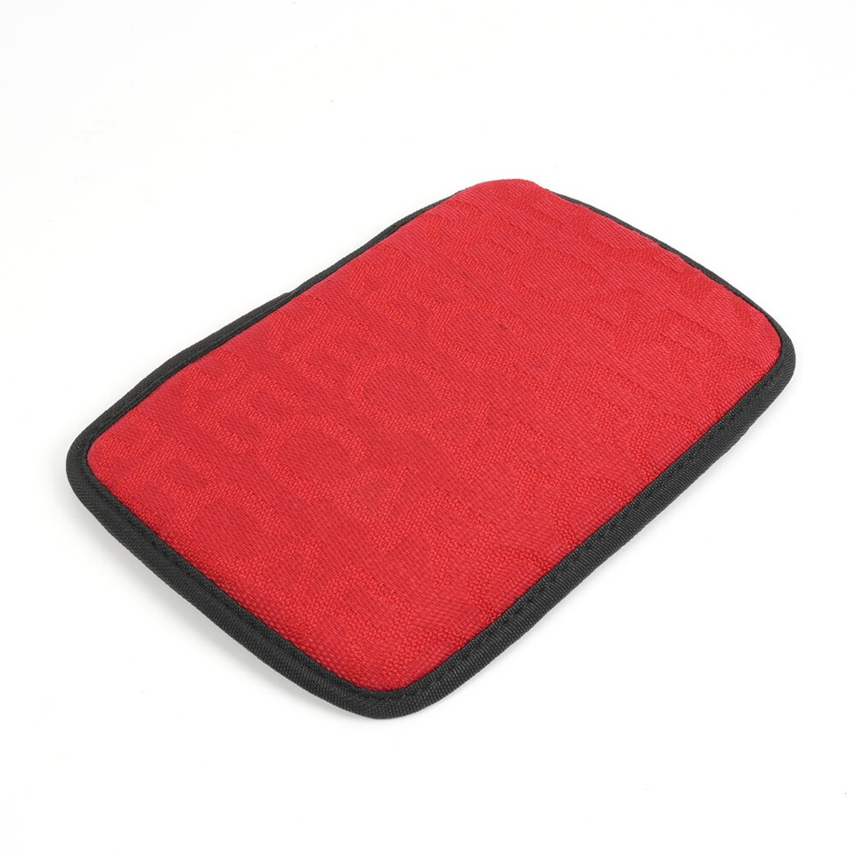 1X Car Armrest Pad Cover RECARO Auto Center Console Box Hyper Fabric ...