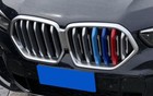 For BMW X6 2020-2021 Three M-Color Front Center Mesh Grille Grill Strip ...
