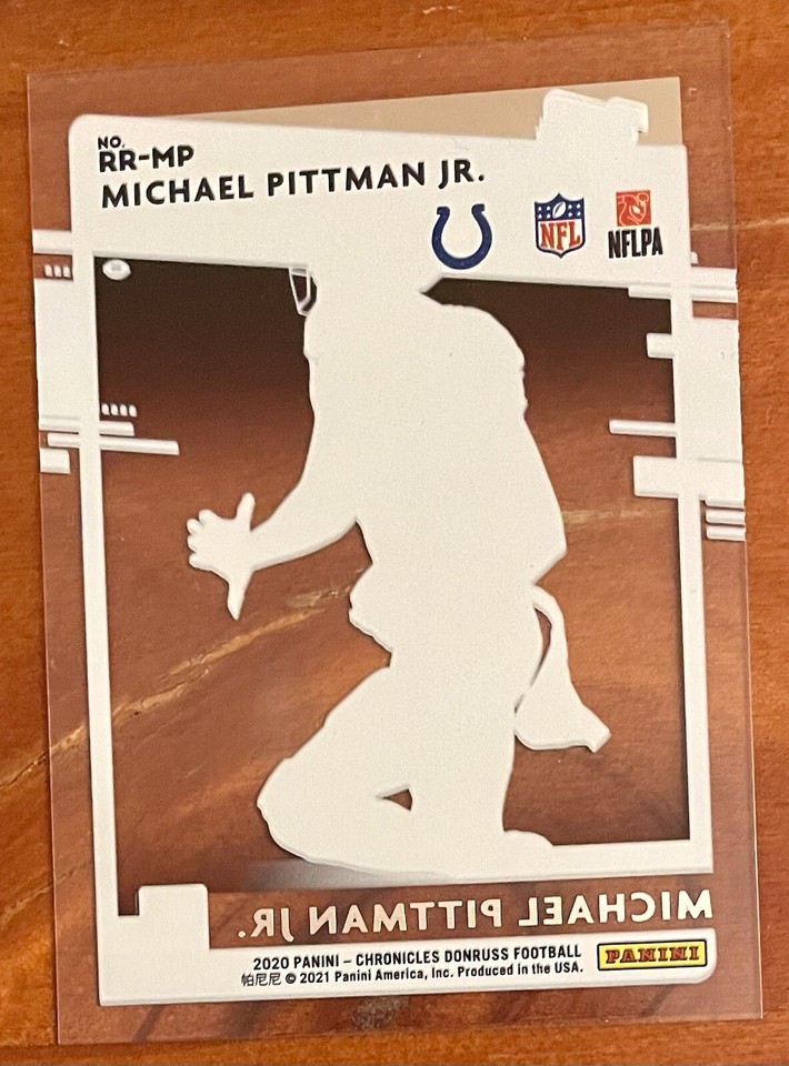 2020 Panini Chronicles Clearly Donruss #RR-MP - Michael Pittman Rated Rookie RC | eBay
