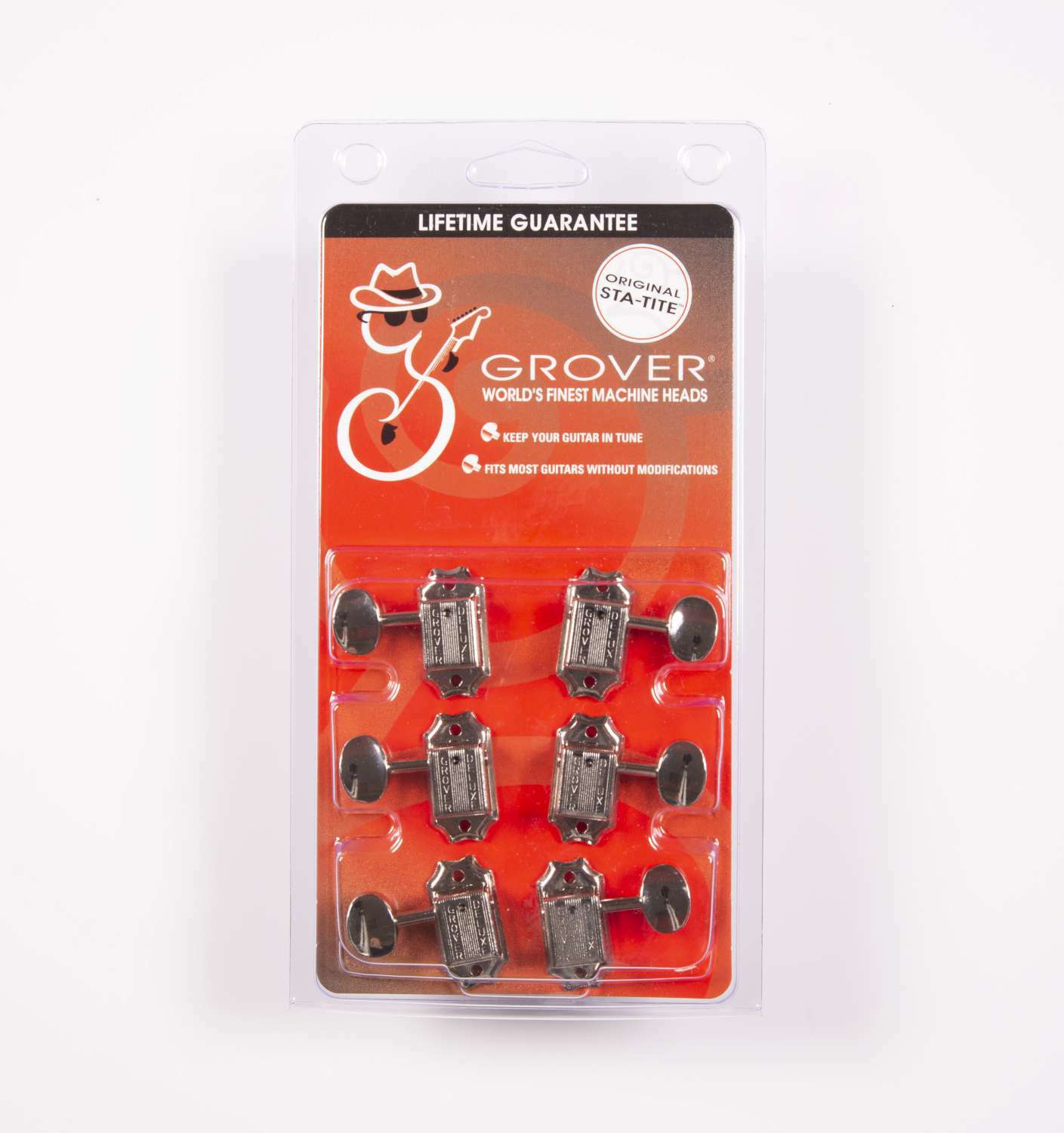 Genuine Grover Deluxe SD90 3+3 Nickel, Safety post, Metal buttons 133N ...