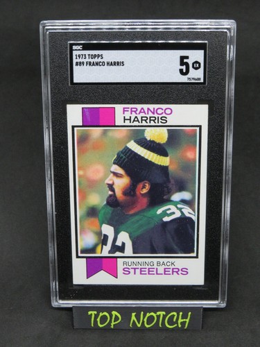 1973 TOPPS FRANCO HARRIS RC ROOKIE SGC 5 PITTSBURGH STEELERS JV | eBay