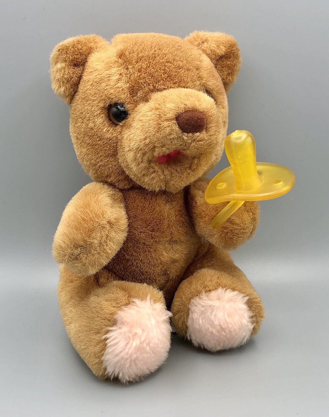 Russ Berrie Baby Bibi Bear Caress Soft Pets Newborn Plush With Pacifier ...