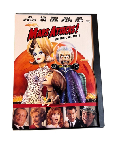 "MARS ATTACKS (1996)" Science Fiction Comedy DVD (1997) a Tim Burton ...